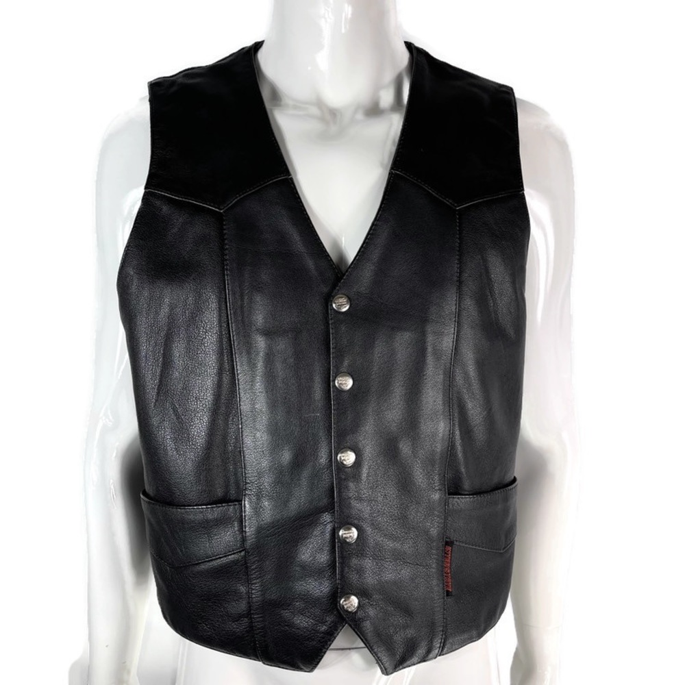 Interstate Leather Motorcycle Biker Vest - Gem